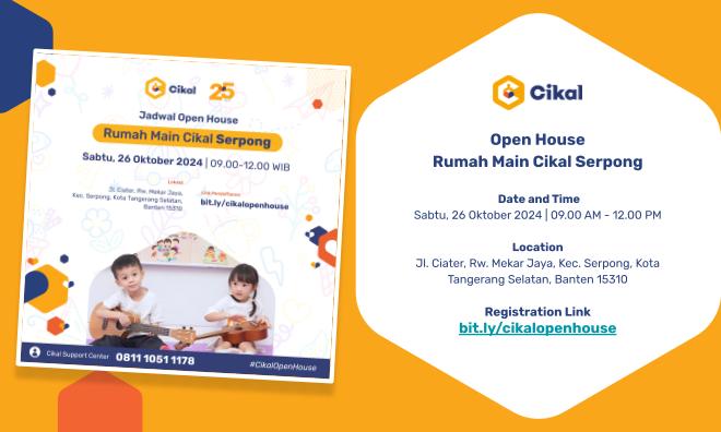 Open House Rumah Main Cikal Serpong (Oktober 2024) Open House Rumah Main Cikal Serpong (Oktober 2024)